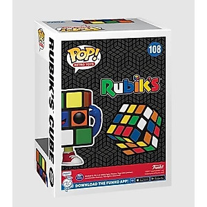 Funko Pop! Retro Toys: 2022 Rubik's Cube Convention Exclusive Puzzle Cube Vinyl Multicolor Figure #108