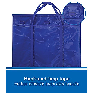 Carson Dellosa Deluxe Bulletin Board Storage Bag Pocket Chart, (24" x 30") Bulletin Board Holder, Large Organizer for Bulletin Boards, Charts, Calendars, Posters, Wall Art, and More