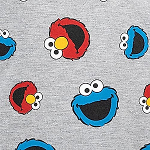 Sesame Street Cookie Monster Elmo Toddler Boys French Terry Sweatshirt and Pants Set Grey 3T