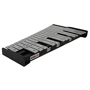 Gearlux 32-Note Glockenspiel Bell Kit with Adjustable Stand, Drum Practice Pad, Carrying Bag