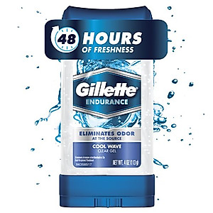 Gillette Anti-Perspirant Deodorant Clear Gel, Cool Wave 3.8 oz (Pack of 3)
