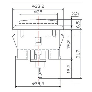 Fosiya 6X Arcade Clear Push Buttons 30mm Replace for Arcade Sanwa Buttons PS2 PS3 XBOX360 Consoles (Clear Yellow)