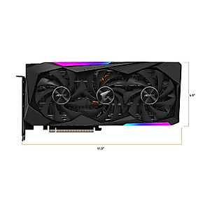 GIGABYTE AORUS GeForce RTX 3070 Master 8G Graphics Card, 3X WINDFORCE Fans, 8GB 256-bit GDDR6, GV-N3070AORUS M-8GD Video Card