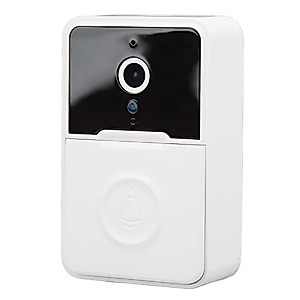 Tbest Ring Doorbell,Door Bell Cameras Wireless,Mini Camera,Smart Video Doorbell Wireless Two Way Audio Remote Video Call IR Night Vision for Home White Tbestvy4fs59ebm