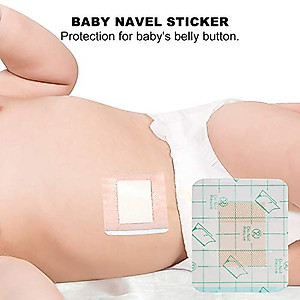Baby Navel Sticker, 20Pcs Waterproof Swimming Umbilical Hernia Belt Baby Belly Band Cord Patch Adhesive Tape Belly Protector for Hernia Support Truss Kids