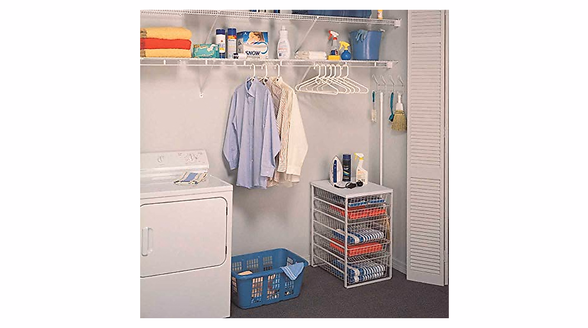 ClosetMaid 1361 Wire Shelf & Rod - Customizable Storage