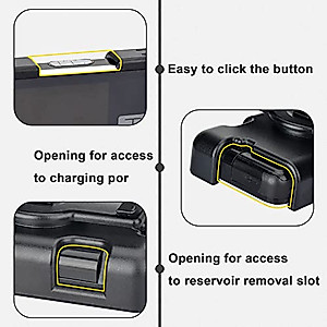 (Upgrade) iGuerburn tSlim X2 Pump Case with 360°Rotating Clip, Tandem tSlim Pump Holder Spool Up Excess Tubing, t Slim G4 Pump Accessories t:Holster Smooth Edges Won't Peel Off Screen Cover(Black)