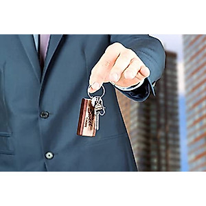 DaringCut New Home Keychain Gift Housewarming Gifts for New Homeowner House Key Chain New Home Key Rings 2 Pcs Home Sweet Home Brown Pack of 2