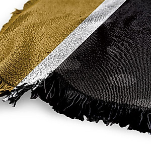 LOGOVISION Emporia State University Blanket, 50"x60" Logo Dots Woven Tapestry Cotton Blend Fringed Throw Blanket