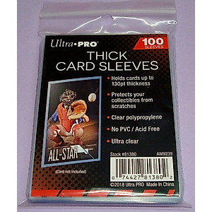 Ultra Pro Extra Thick Card Sleeves for Cards up to 100pt