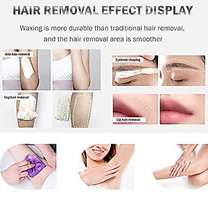 Flngr Professional Wax Warmer for Hair Removal,with 0-80°C Temperature Control,Large Wax Pot Paraffin Facial Skin Body SPA Salon Equipment,Beauty Salon,Self-use,Gift