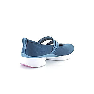 Ryka Womens Molly Fitness Lifestyle Slip-On Sneakers Navy 10 Wide (C,D,W)