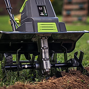 Earthwise Power Tools by ALM TC70018EW 14-Amp 18-Inch Electric Garden Tiller Cultivator, Fixed Tines, Black