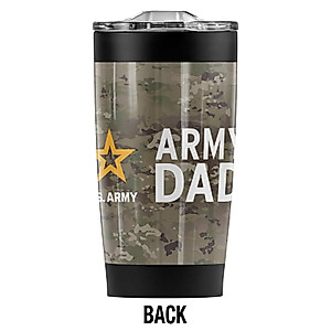 Logovision U.S. Army Dad Stainless Steel Tumbler 20 oz Coffee Travel Mug/Cup, Vacuum Insulated & Double Wall with Leakproof Sliding Lid | Great for Hot Drinks and Cold Beverages