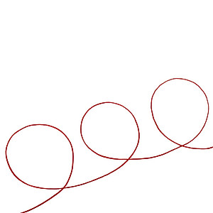 0.8mm Nylon Cord, Thread Chinese Knot Macrame Rattail Bracelet Braided String (Red)