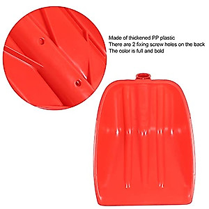 Snow Shovel, PP Plastic Garden Shovel Tough for Street Sweeper for Fallen Leaves for Rubbish(39 X 30cm / 15.4 X 11.8in)