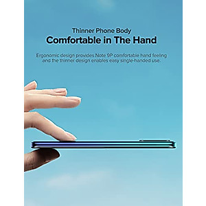 Ulefone Unlocked Cell Phones, Note 9P Octa-Core Unlocked Smartphone, 6.52" Waterdrop Full-Screen, Triple Rear Camera, Dual SIM 4G Phones, 4500mAh, 4GB+64GB, Face ID, Android 11 Mobile Phone - Green