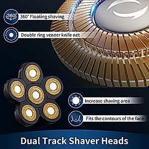 VOTMONI Head Shavers for Men 6D Electric Rotary Shaver Multifunctional Mens Bald Head Shaver Cordless Electric Razor for Men Waterproof Head Shaver Rechargeable Razors for Balding Man