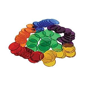 LEARNING ADVANTAGE - 0.75" Transparent Counters, Set of 1000