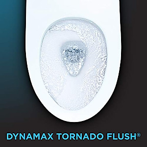 TOTO® Drake® WASHLET®+ Two-Piece Elongated Dual Flush 1.28 and 0.8 GPF Universal Height Toilet and WASHLET C2 Bidet Seat, Cotton White - MW7463074CEMFG#01