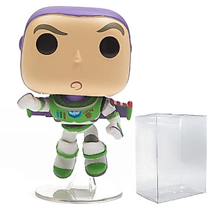Disney Pixar: Toy Story 4 - Buzz Lightyear Funko Pop! Vinyl Figure (Bundled with Compatible Box Protector Case), Multicolored, 3.75 inches