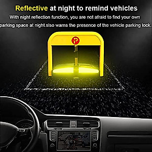 Smart Lock Parking Bollard, Parking Space Lock Folding Parking Barrier, Car Park Driveway Guard Saver Automatic Barrier Remote Controlled for Home, Business, Office