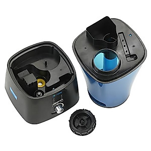 PureGuardian 2-Gallon Ultrasonic Warm and Cool Mist Humidifier with UV-C, Aromatherapy Tray, 100 Hours. Run Time, Covers 380 Sq. Ft., Quiet, Filter Free, Blue/Black, H5450BCA