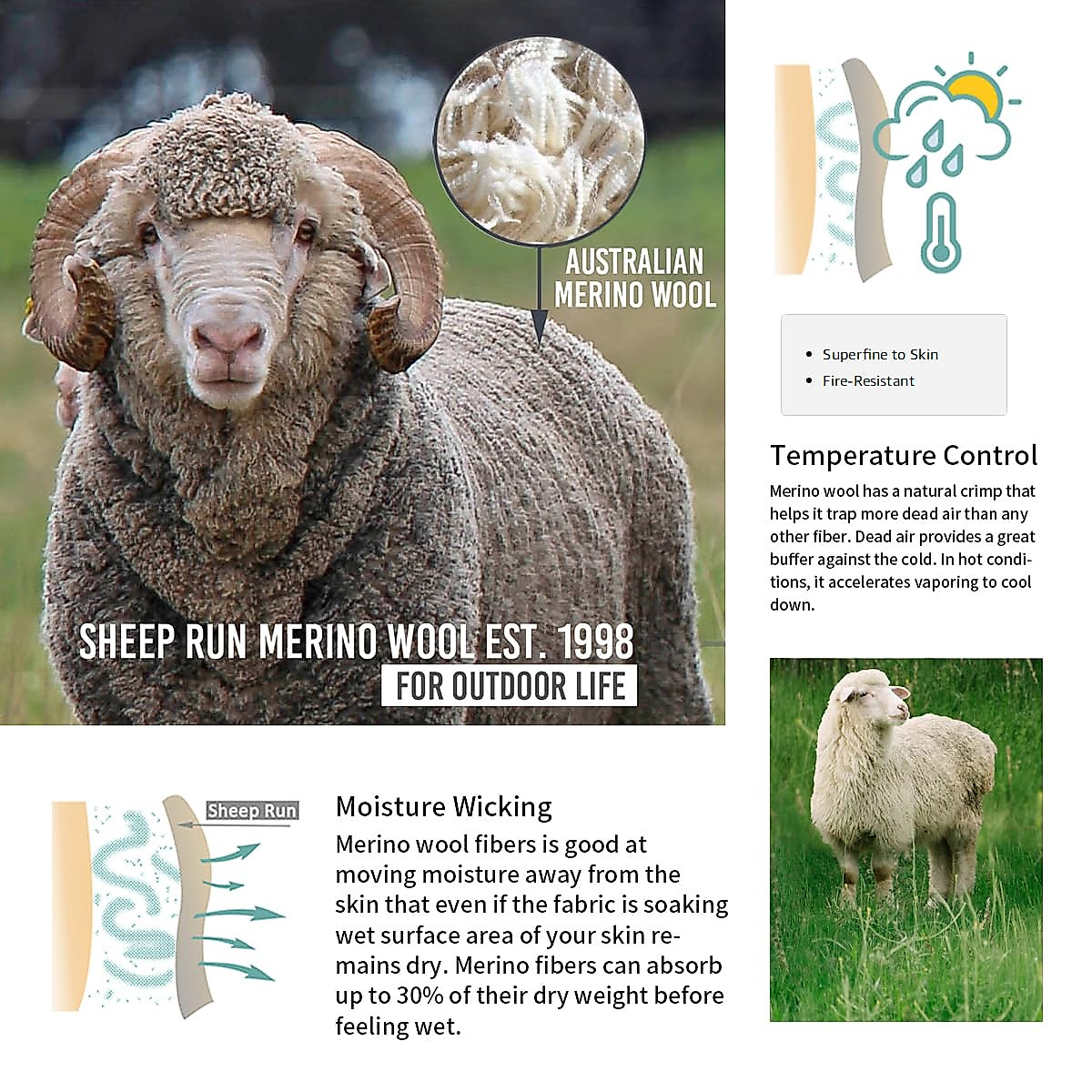 SHEEP RUN Merino Wool Camisole Racerback Tank Top Yoga Shirt Breathable Light-Weight Shirt (Teal, X-Large)