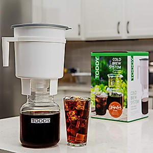Toddy® Cold Brew System - Staycation Edition, white, 7.25 x 7.25 x 12.5 inches