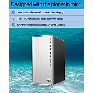 HP Pavilion Desktop Computer PC, AMD Ryzen 7 Processor, AMD Radeon Graphics, 16 GB SDRAM, 512 GB PCIe SSD, Windows 11 Pro OS, 9 USB Ports, High-Performance Wi-Fi & Bluetooth, (TP01-2062,2022)
