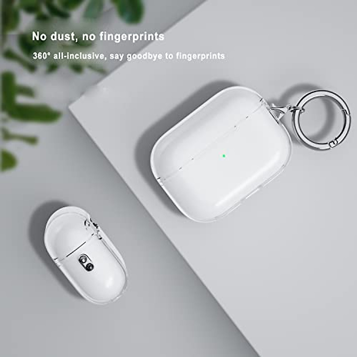 for Airpods Pro 2 Case，for Airpods Pro 2 Cases Wireless Earphone Protective Case Soft Silicone Headphones Cover Portable Ear Buds Protection (Transparent)