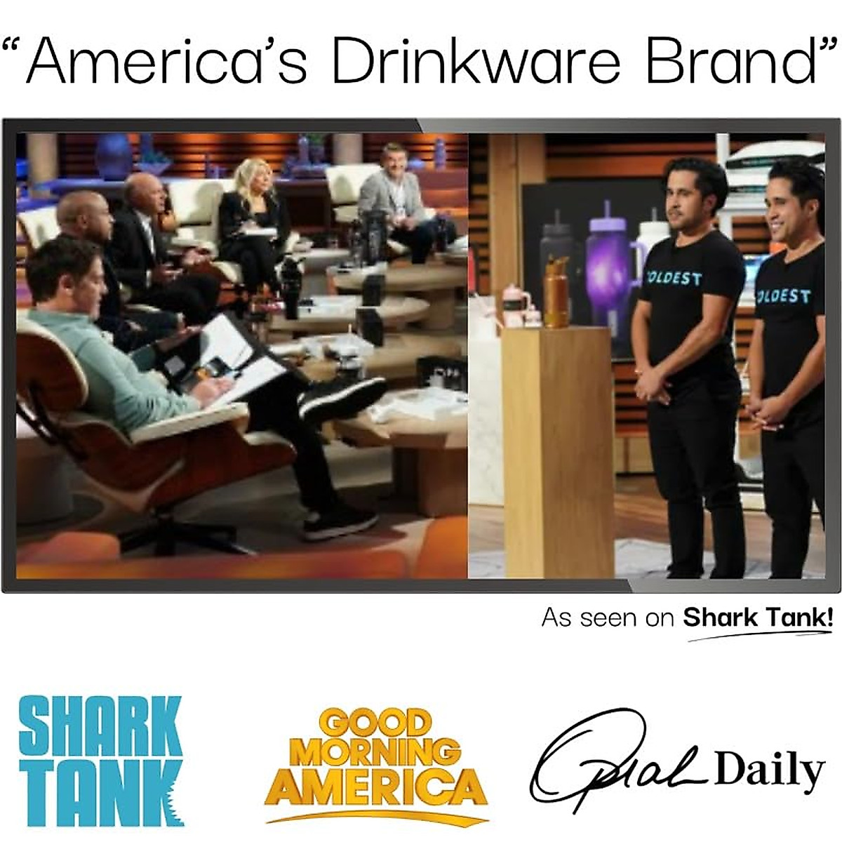 Coldest 40 oz Tumbler with Handle and Straw, 100% Leak Proof Insulated Tumbler with Lid and Straw (3 Lids), Stainless Steel Tumblers for Women & Men, Cup Holder Friendly, 46 oz (Camouflage Flag)