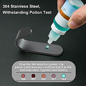 Adhesive Hooks,12 Pcs, Heavy Duty Adhesive Hooks Hold 12Lbs, Stainless Steel Black Wall Hooks, Adhesive Hooks for Hanging, Metal Sticky J Strip Hooks, Hooks for Hat, Coat, Picture, Backpack, Garage