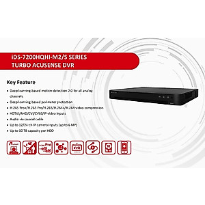 HIKVISI0N iDS-7216HQHI-M2/S 2TB Hard Drive Included, 16 Channel 2MP 1080P Turbo HD DVR, 4K HDMI Output, Compatible with Hikvison 4MP or Lower Resolution Coax TVI Cameras, Hik-Connect App