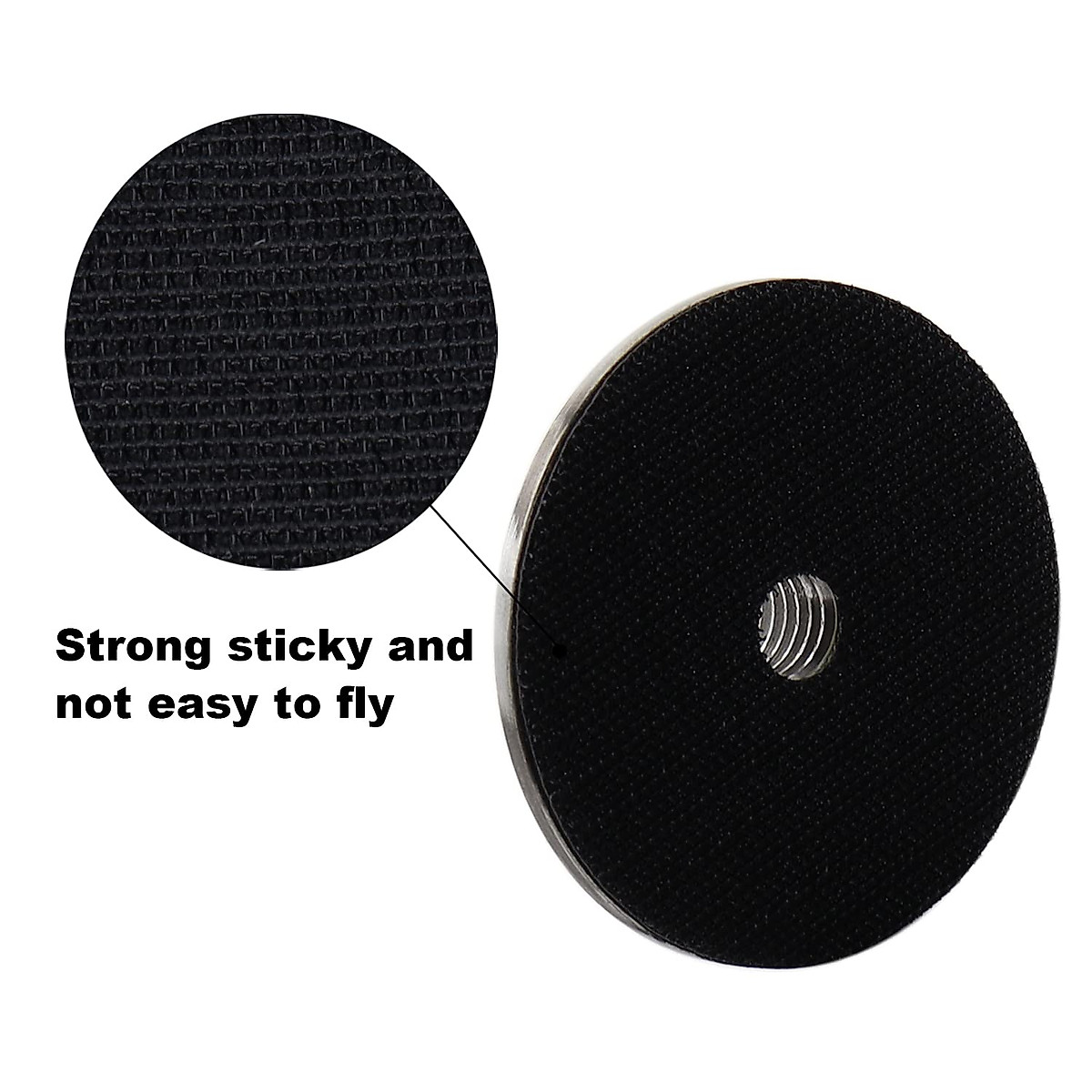 YDROWN 3 Inch Aluminium Backer Pad for Diamond Polishing Pad Holder Hook and Loop Connector 5/8-11 Thread (3 Inch)