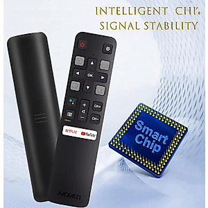 Voice Remote Control for TCL Android TV, New Upgraded Replacement RC802V for TCL TVs, 40S330 32S330 40S334 32S334 70S430 32A325 32A323 65Q637 55S430 43S430 55Q637 43S434 75S434 32P30S