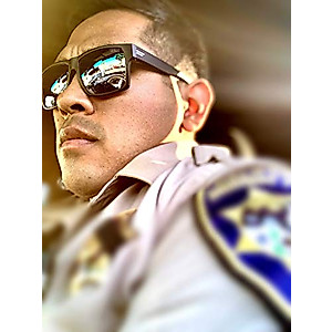 TOROE Classic RANGE TR90 Frame Polarized Unbreakable Sunglasses with Hydrophobic Coated Polycarbonate AR Lenses (Matte Black | Black (CAT4))