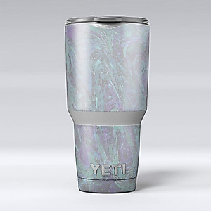 Design Skinz Purple Slate Marble Surface V22 - Skin Decal Vinyl Wrap Kit Compatible with The Yeti Rambler Cooler Tumbler Cups