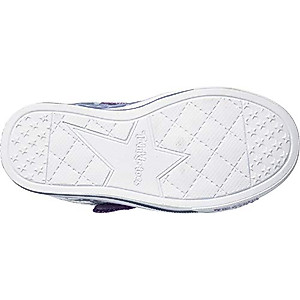 Skechers Kids Girls Sparkle LITE-Unicorn Craze Sneaker, Denim/Lavender, 2 Little Kid