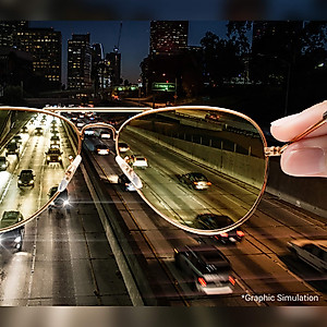 Eagle Eyes NIGHT-LITE NAVIGATOR NIGHT DRIVING Glasses- Tortoise