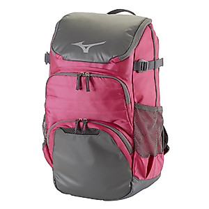 Mizuno Organizer OG5 Backpack, Shocking Pink-Grey