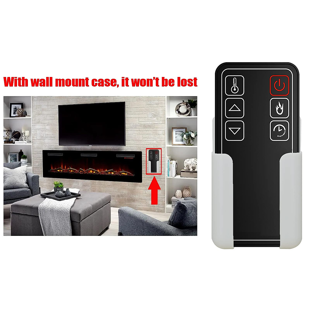 Replacement for Furrion Electric Fireplace Remote Control Model Listed in Description