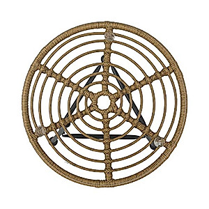 Christopher Knight Home Grace Outdoor 3 Piece Wicker Chat Set, Light Brown, Beige, and Black