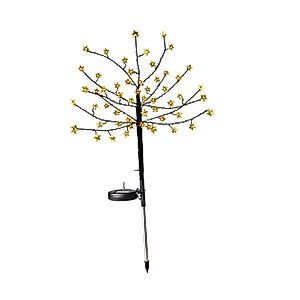Housoutil Solar Outdoor LED Star Tree Branch Lantern Waterproof for Garden Patio Yard Decorative