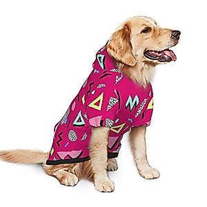 Retro Vintage 80s or 90s Pet Wear Hoodies Pet Dog Clothes Puppy Hoodies Dog Hoodies Costumes Pet Sweater M