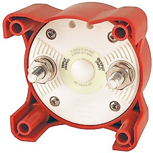 Blue Sea Systems 9003E e-Series Battery Switch, On/Off, Red