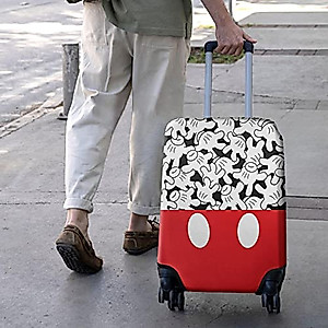 dicilly Luggage Cover Mouse Hands gesture Suitcase Cover Baggage Covers Fit 29-32 Inch Luggage (Go Travel)
