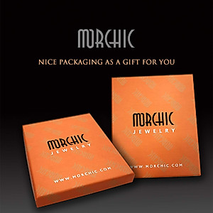 Morchic 10Pcs Rainbow Hematite Stone Band Rings for Women Men Unisex, 6mm Thick (Pack of Mixed Size)