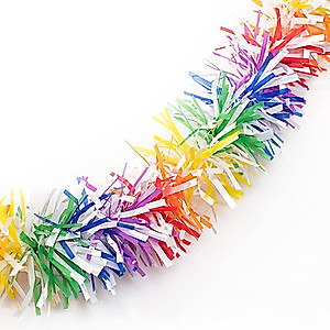 TCDesignerProducts Metallic Rainbow Twist Garland - 4 Inches x 25 Feet Long