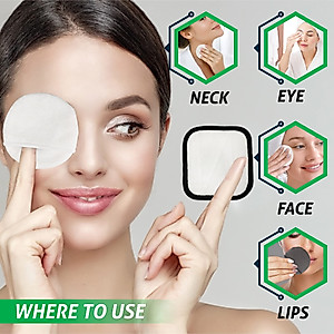 BOONBOO Reusable Make-up Removal Pads, 3-Layer, 18 Pieces